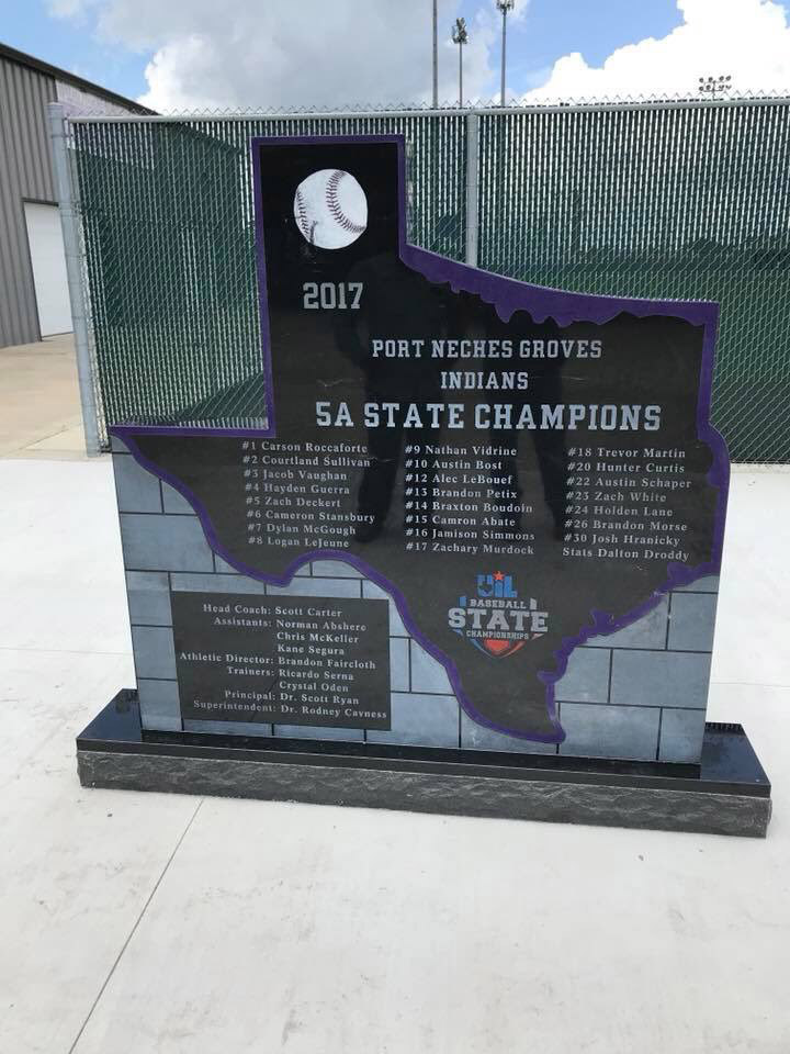 BASEBALL: Indians receive championship monument | Port Arthur News