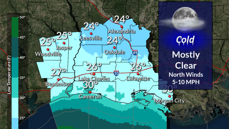 Hard freeze with temperatures at or below freezing expected - Port ...