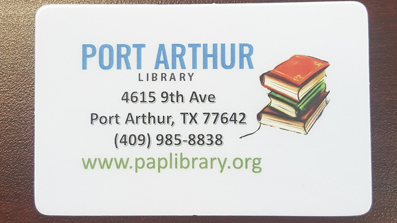 Port Arthur Public Library using digital cards to connect with ...