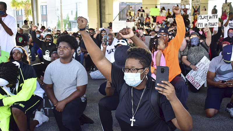 Protesters against racism, police brutality make voices heard at ...