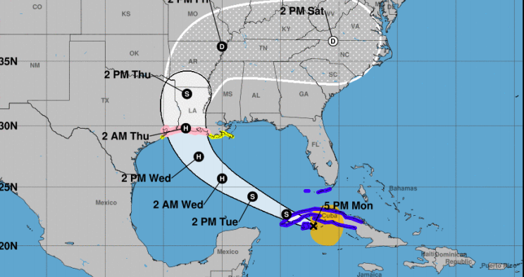 MONDAY 4 p.m. UPDATE: Hurricane Laura landfall expected Wednesday ...