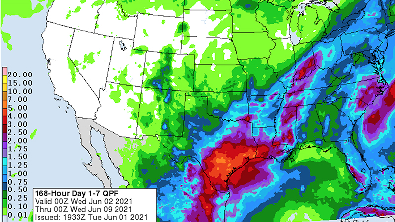 Weather Service shares rain concerns – “locally over 10 inches possible ...
