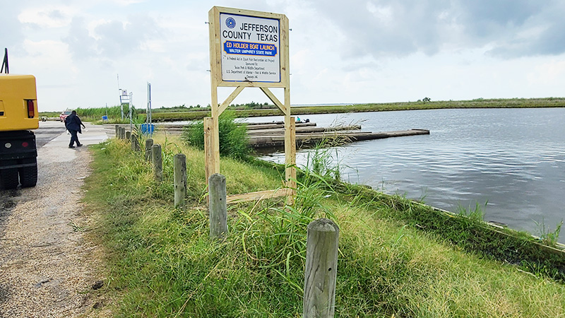 Ed Holder Boat Launch sign unveiled, legacy honored | Port Arthur News