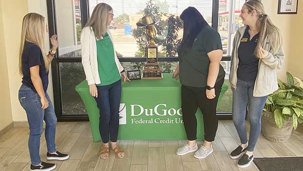 Bum Phillips Bowl Trophy now on display at Nederland Credit Union ...