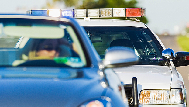 Police Officer Car Lights