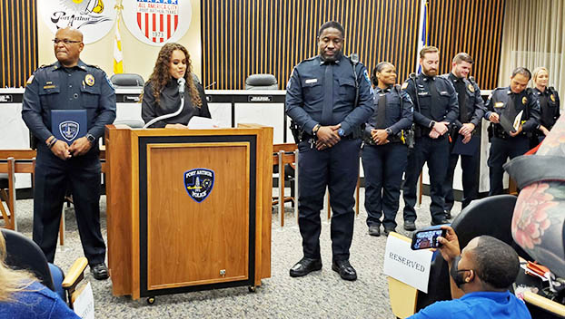 PHOTOS & REACTION — Port Arthur Police Department new hires, promotions celebrated | Port Arthur ...