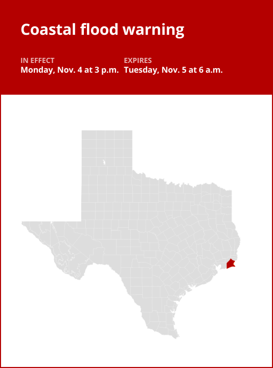 Coastal flood warning affecting West Cameron and Jefferson County ...