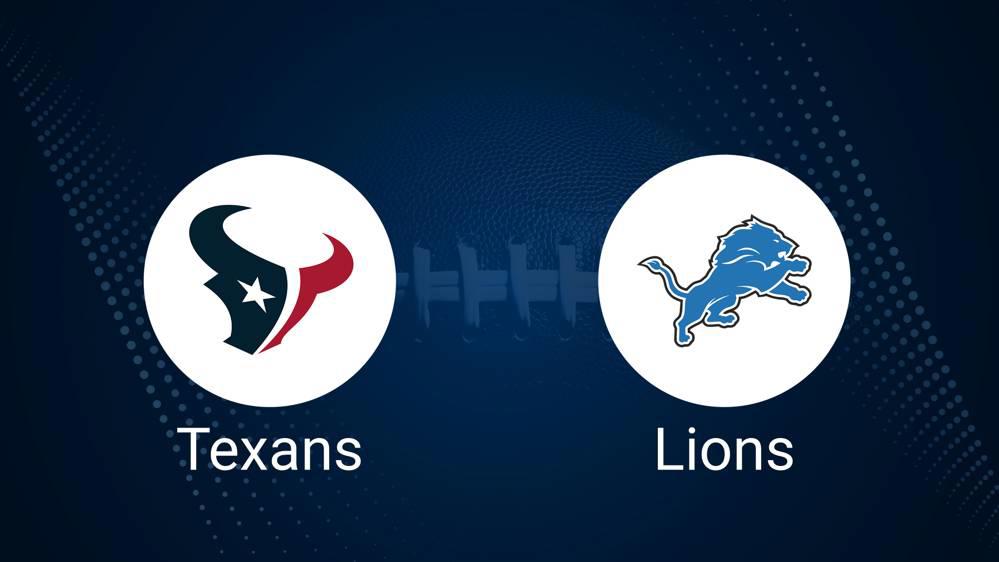 Texans vs. Lions Predictions & Picks: Odds, Moneyline, Spread – Sunday ...
